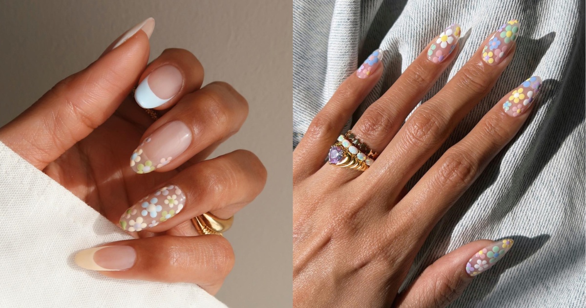 Proljetne manikure za uskrsni look: pastelne boje i cvijeće